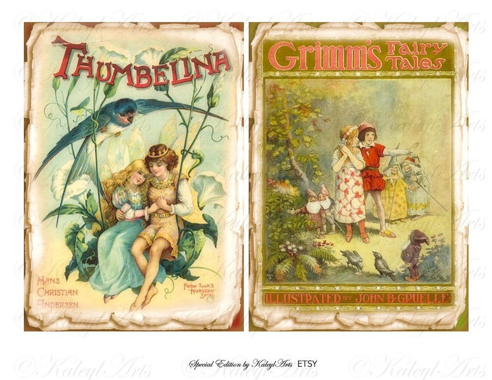 Printable ,fairy Tales, ATC, Card Making, Shabby Chic, Ephemera ...