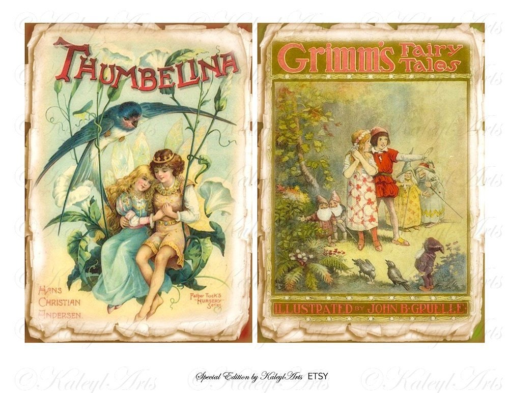 Printable ,fairy Tales, ATC, Card Making, Shabby Chic, Ephemera ...