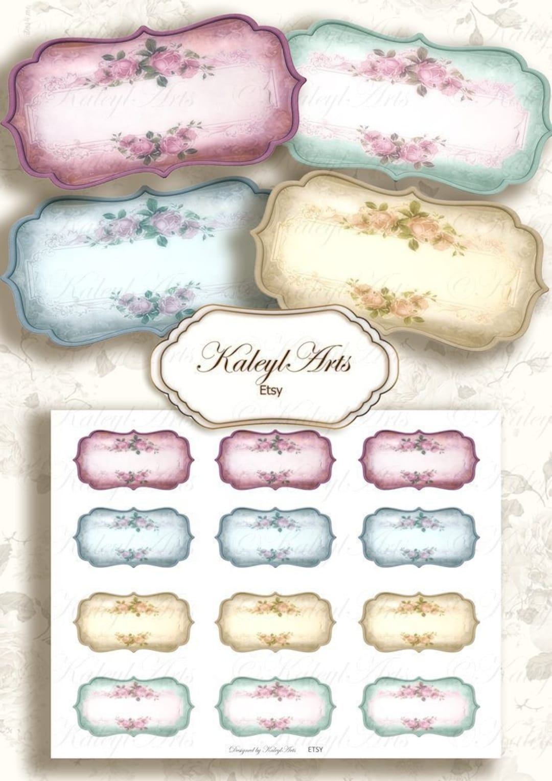 Cosmetics, Labels, Stickers, Storage, Vintage, Pink, Blank Labels ...