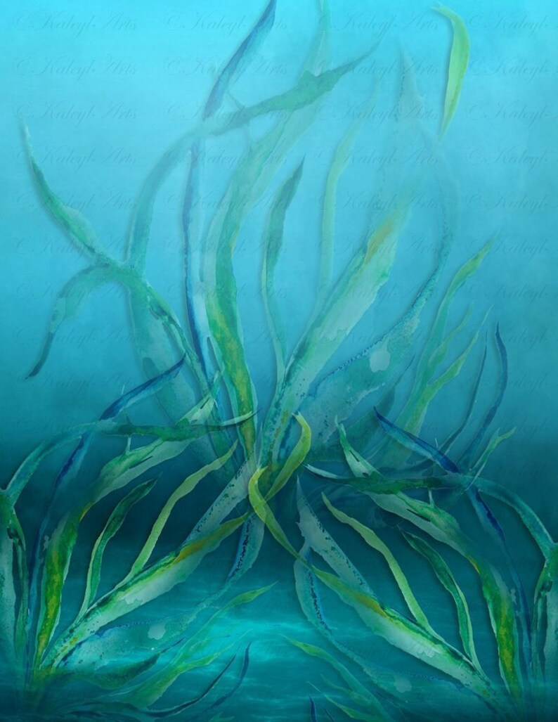 Printable, Underwater, Seagrass, Sea, Decoupage, Scrapbook, Journal ...