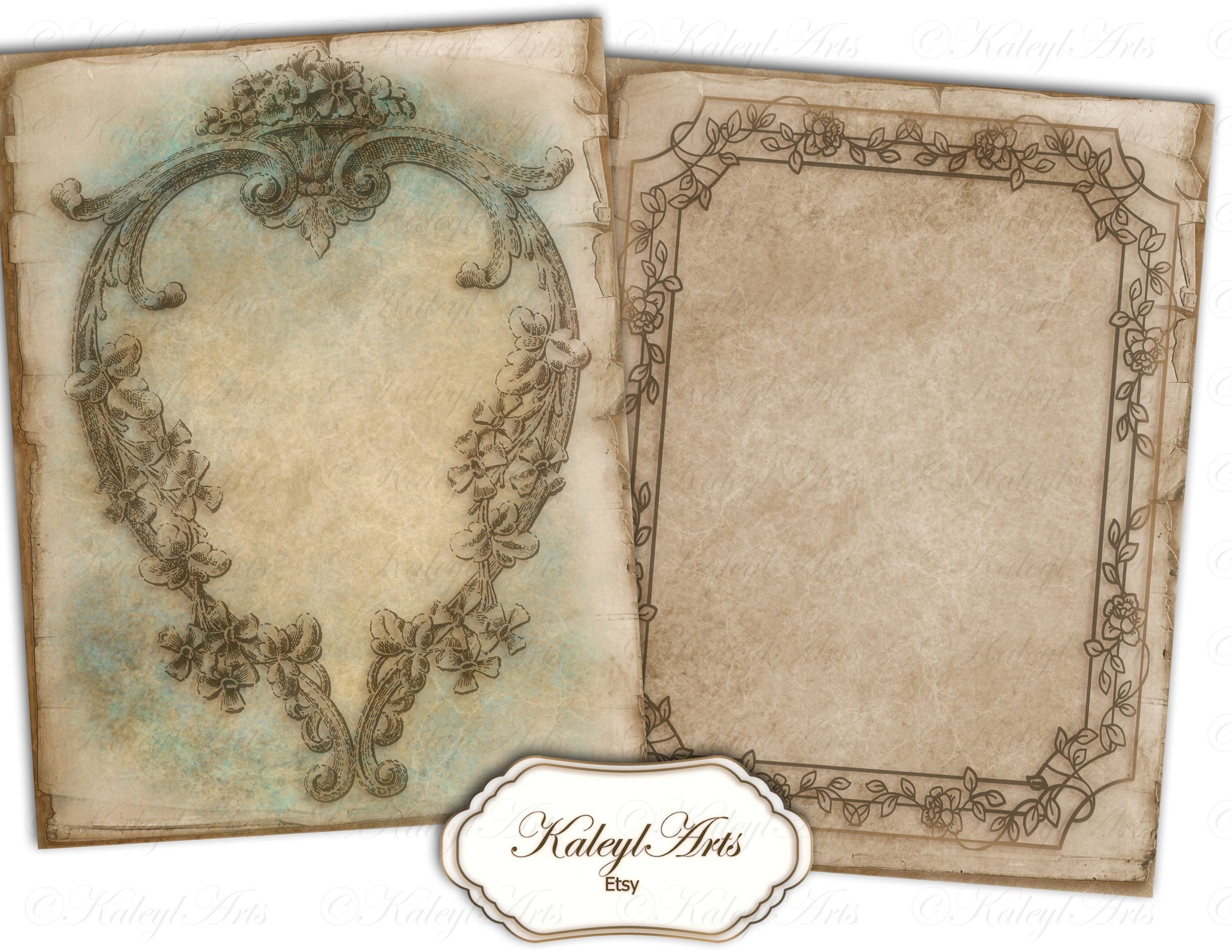 Victorian, Scrapbook, Pages, Printable, Vintage, Shabby Chic, Ephemera ...