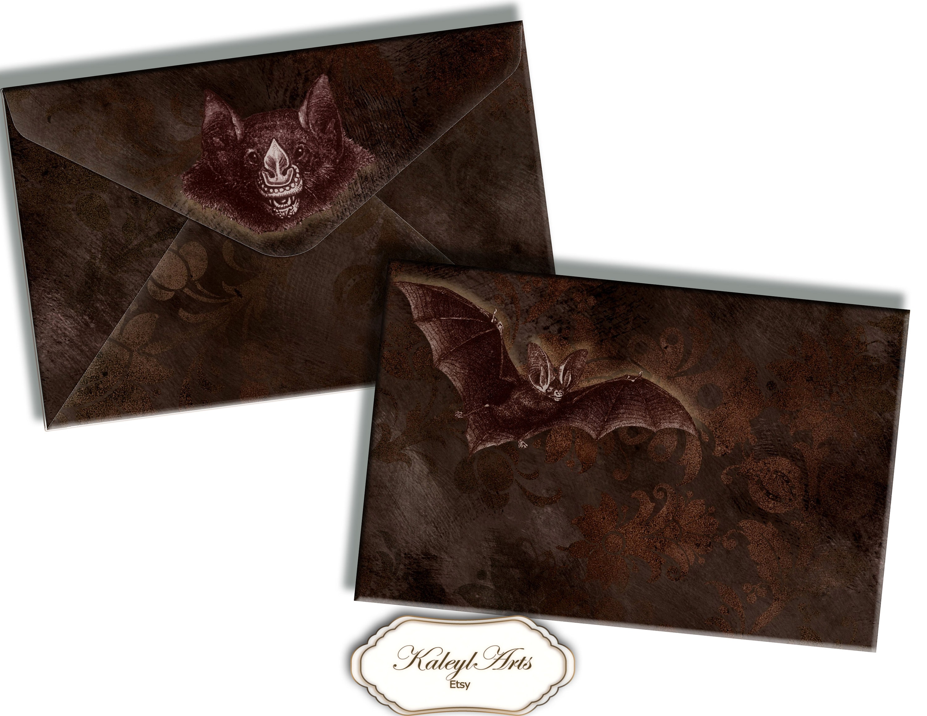 Halloween, Horror, Creepy, Envelope,party, Vintage, Printable ...