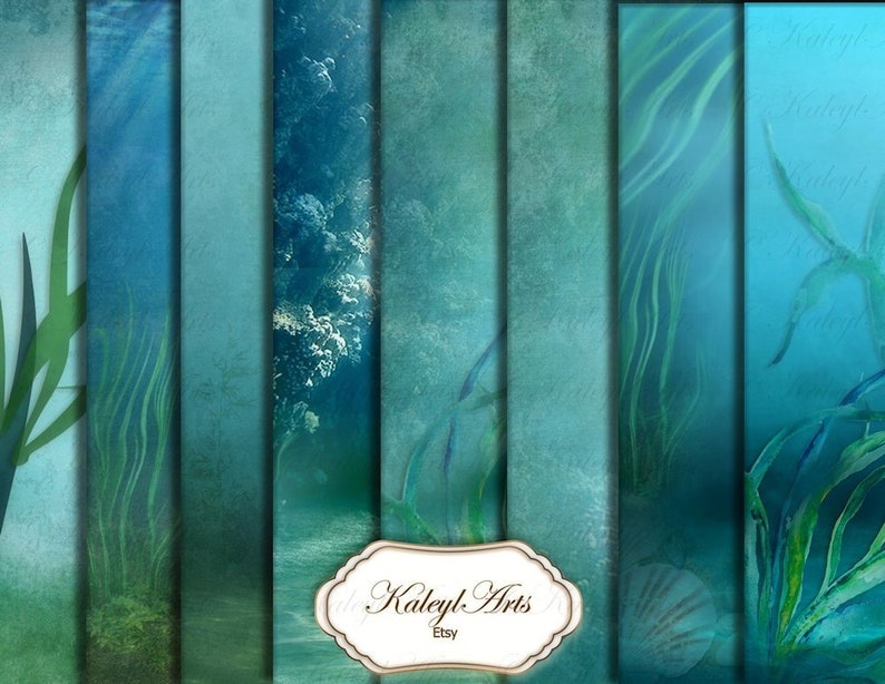Printable, Underwater, Seagrass, Sea, Decoupage, Scrapbook, Journal ...
