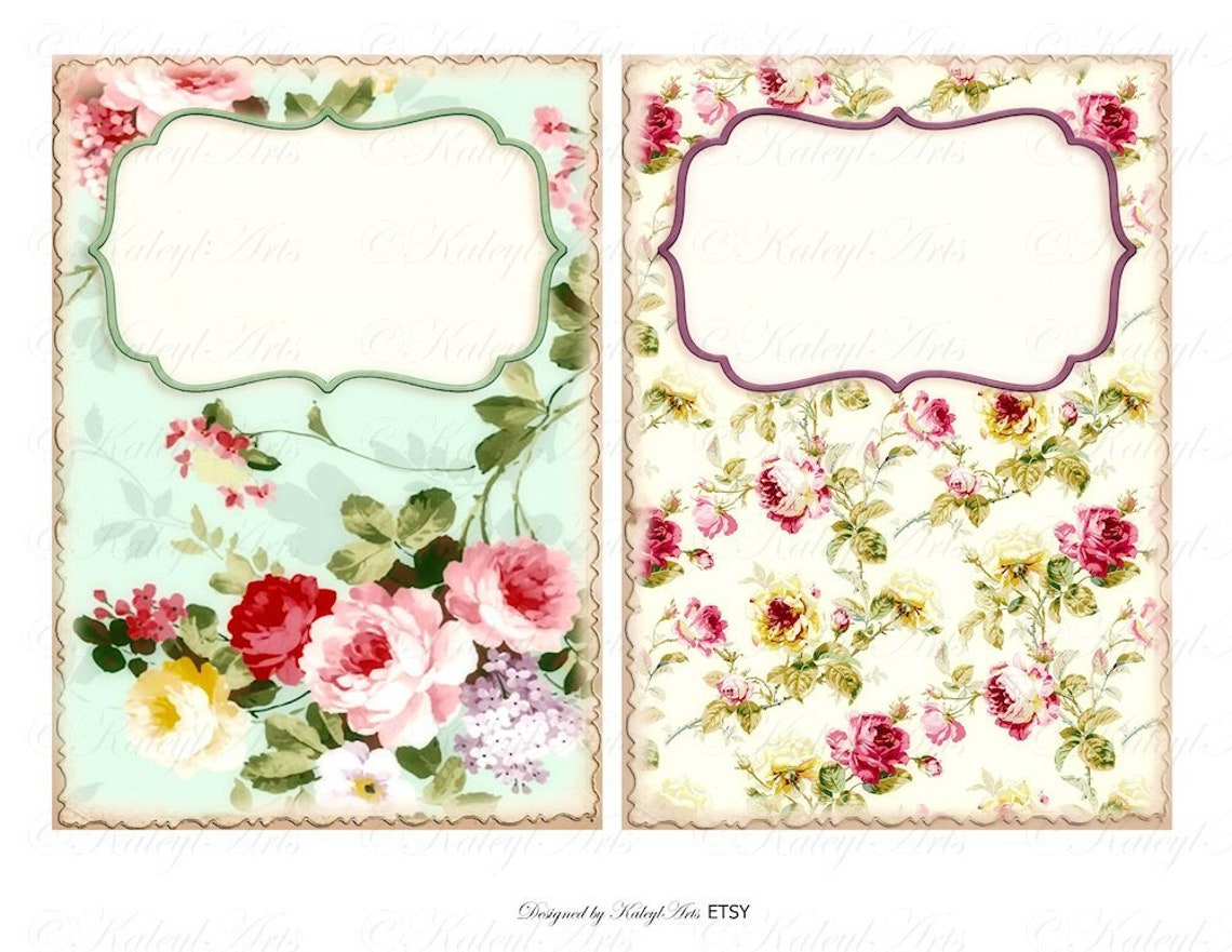 Printable, Vintage, Journal, Invitation, Card, Ephemera, Place Card ...