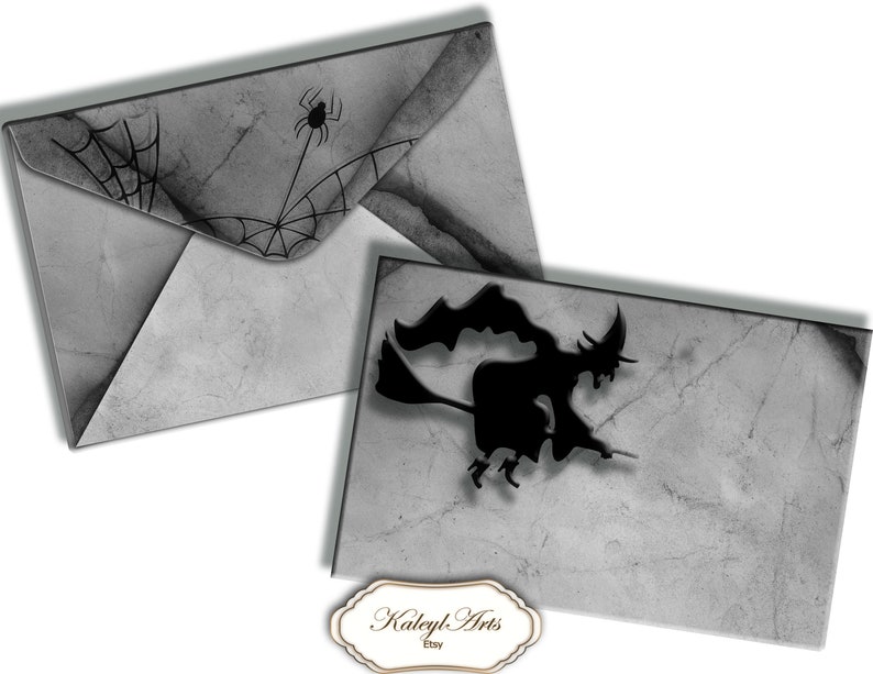 Halloween, Horror, Creepy, Envelope,party, Vintage, Printable ...