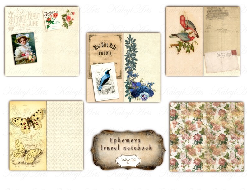 Ephemera Journal Vintage Printable Instant Download - Etsy