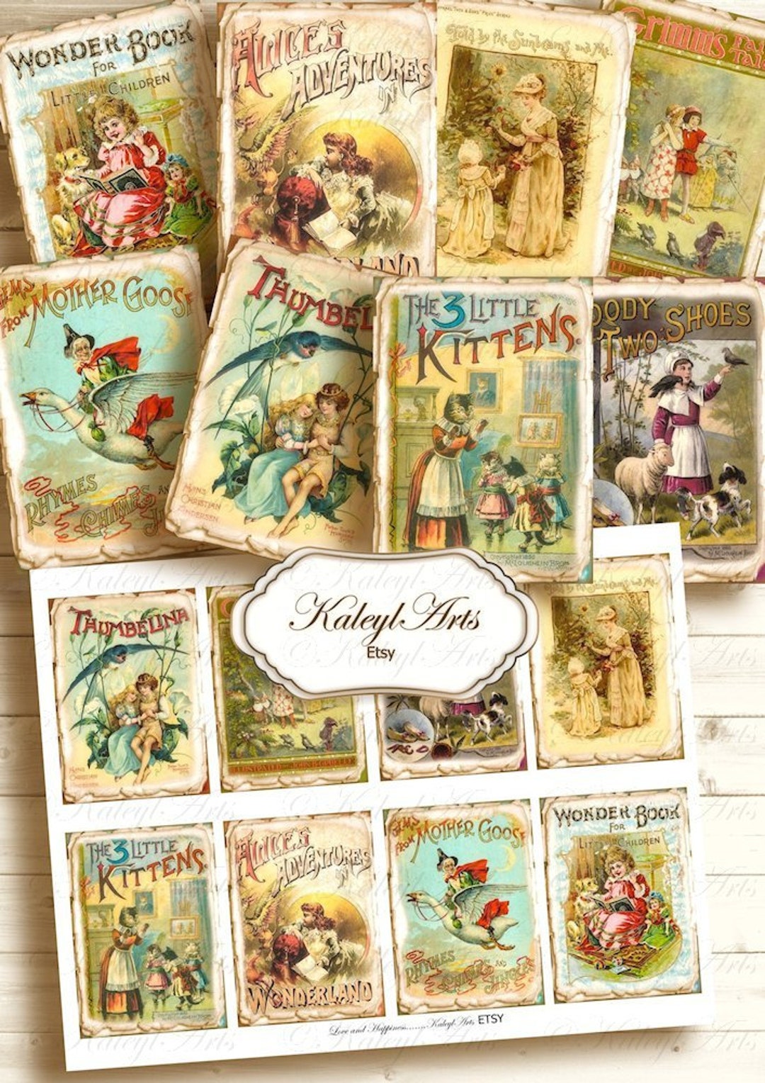Printable ,fairy Tales, ATC, Card Making, Shabby Chic, Ephemera ...