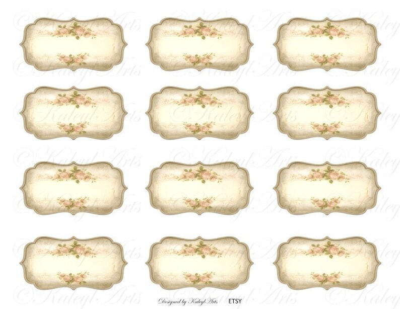 Cosmetics, Labels, Stickers, Storage, Vintage, Pink, Blank Labels ...