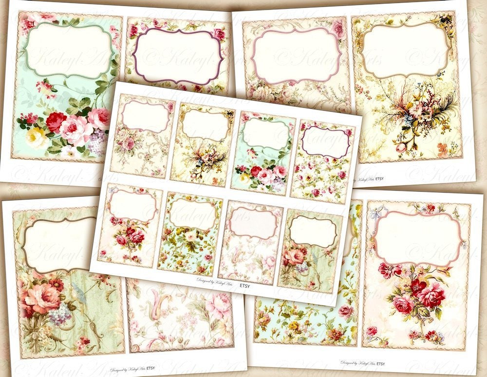 Printable, Vintage, Journal, Invitation, Card, Ephemera, Place Card ...