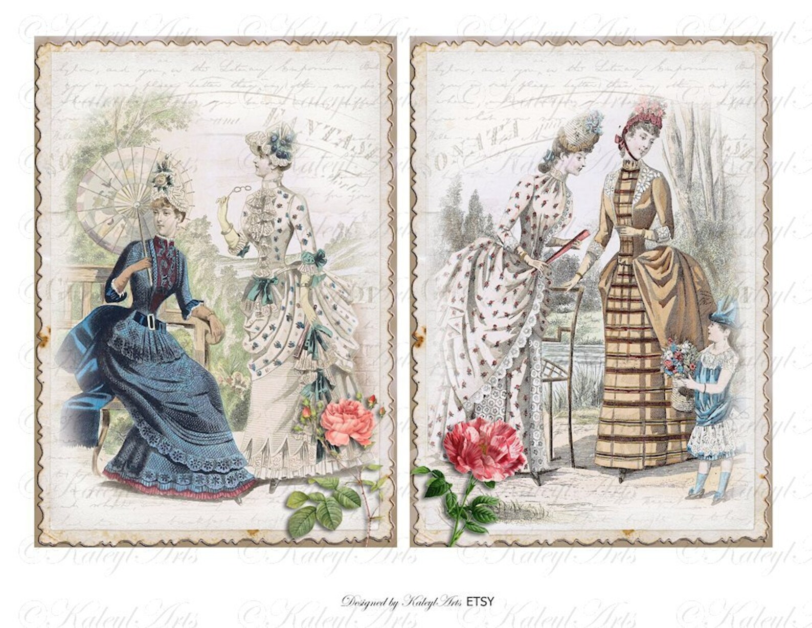 Victorian, Fashion, Cards, Printable, ATC, B6, Ephemera, Vintage ...