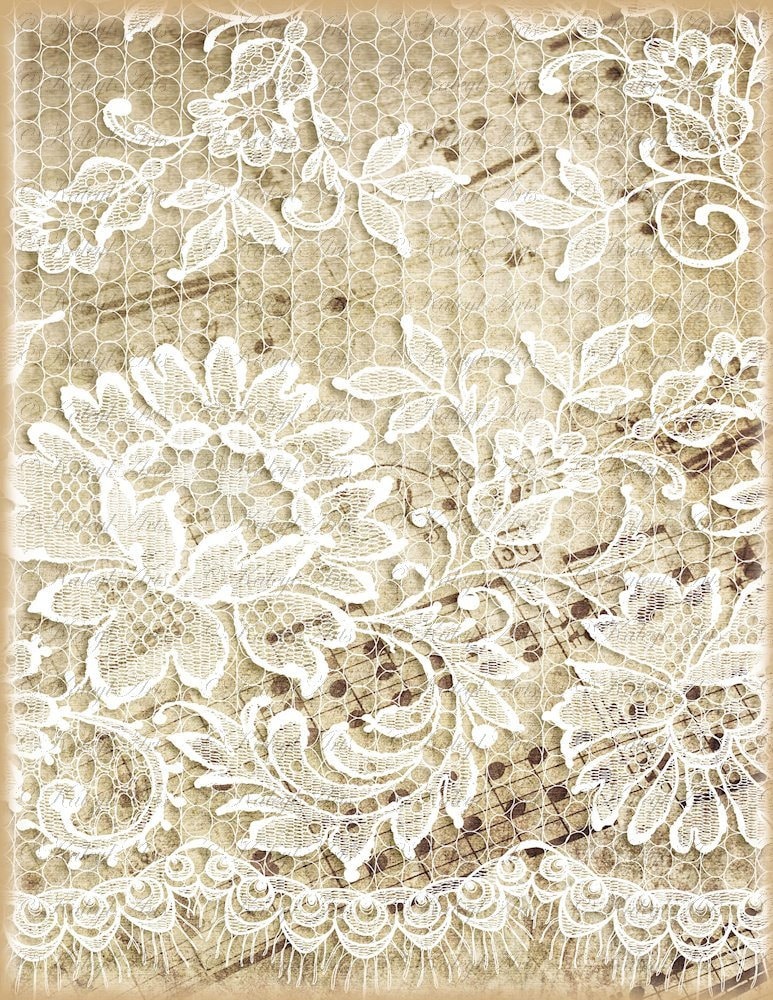 Scrapbook, Paper, Printable Page, Lace, Vintage, Journal, Wrapping ...