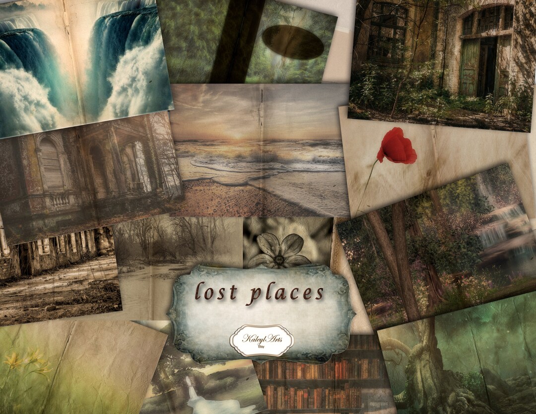Lost Places, Journal, Pages, Vintage, Printable, Digital, Download ...