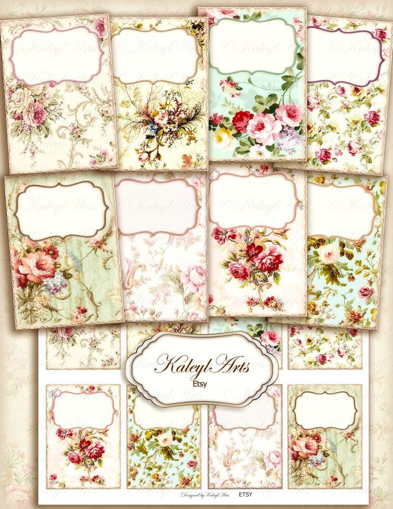 Printable, Vintage, Journal, Invitation, Card, Ephemera, Place Card ...