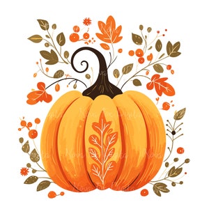 Fall Pumpkin PNG, SVG, JPG Digital Download - Great for Sublimation ...