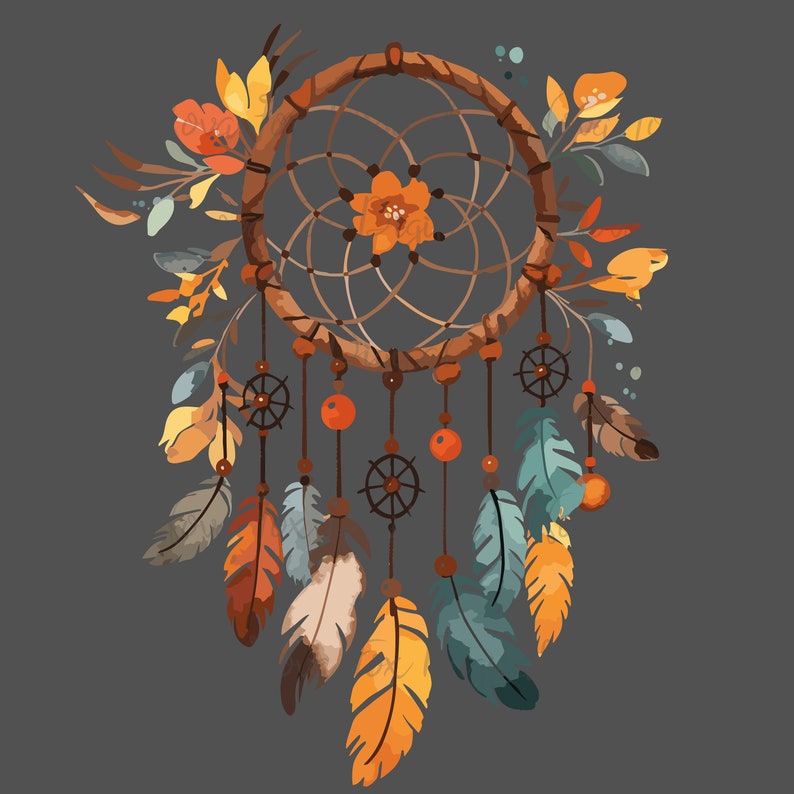 4 Pack Fall Dream Catcher PNG, SVG, JPG Digital Download - Great for ...
