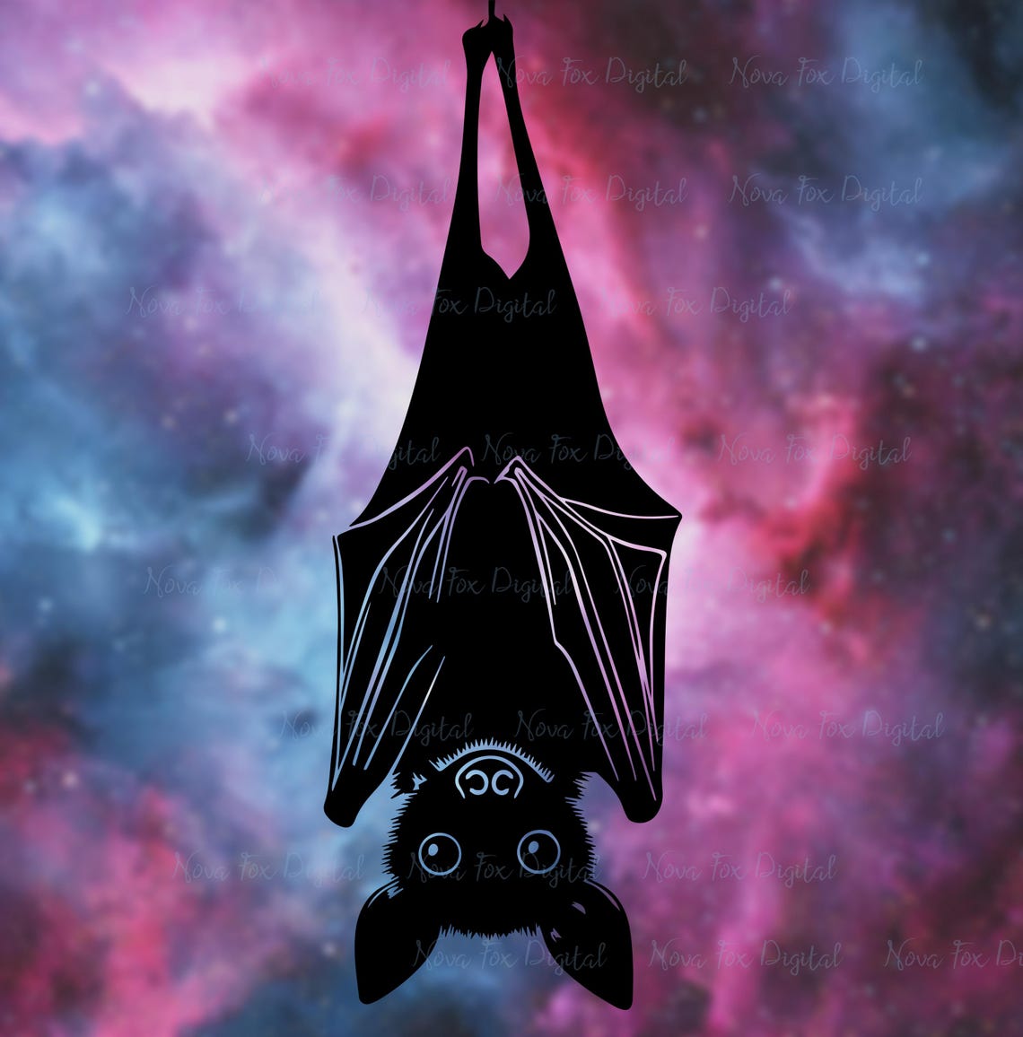 Hanging Bat Clipart: SVG PNG JPG (digital Download) - Etsy