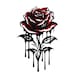 Dripping Bloody Rose Clipart: SVG, PNG, JPG (digital Download) - Etsy