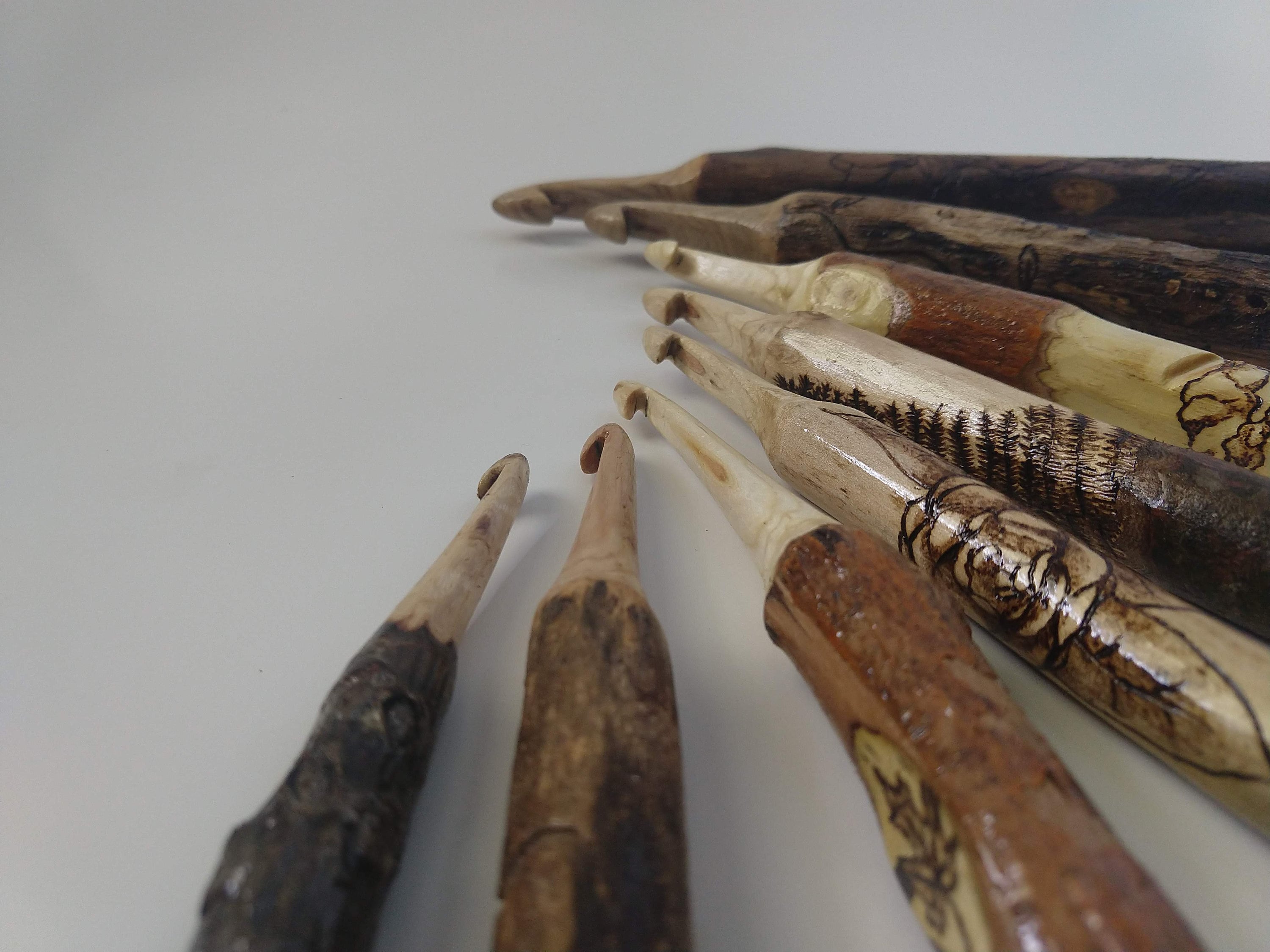 Set of 3 Hand-carved Crochet Hooks - Etsy
