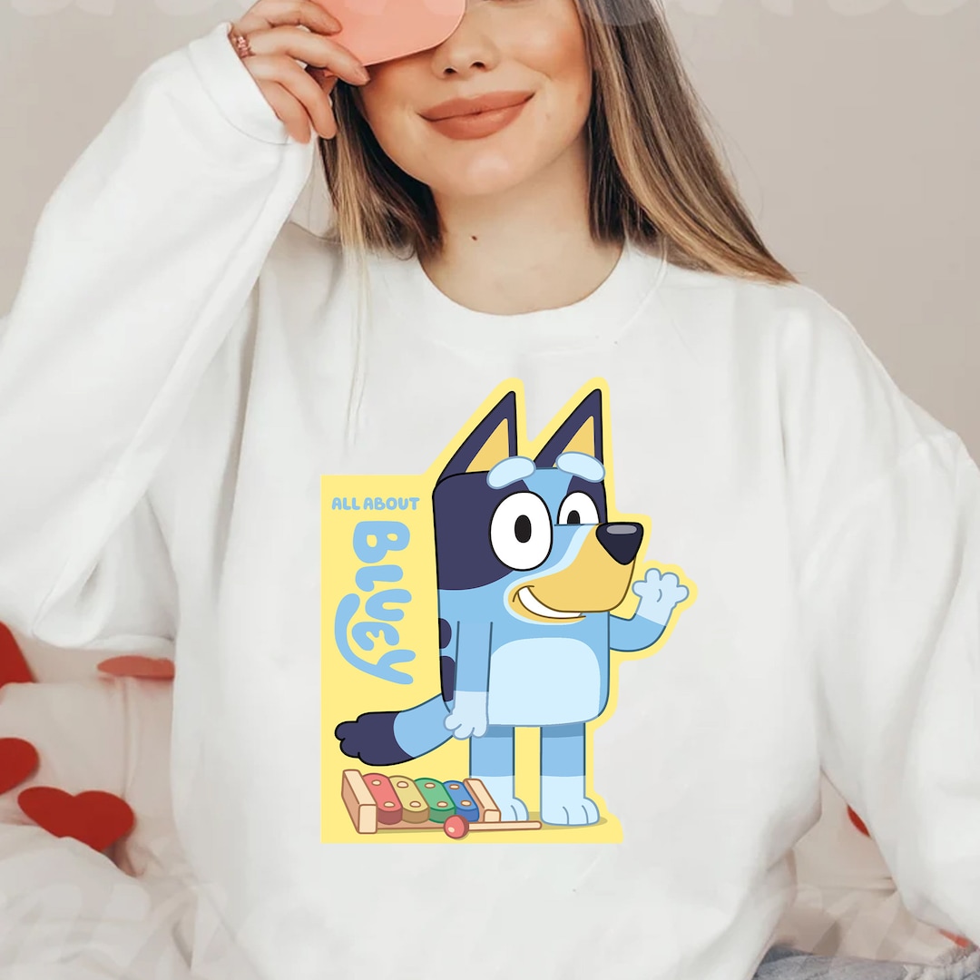 All About Bluey PNG, Blue Dog Png, Happy Blue Dog PNG, All About Bluey ...