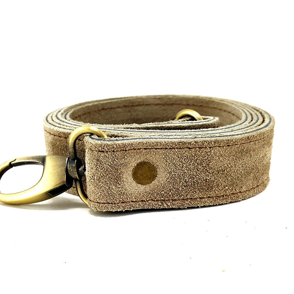 2 cm Dark Greige Suede Leather S28 Strap with hooks custom | Etsy