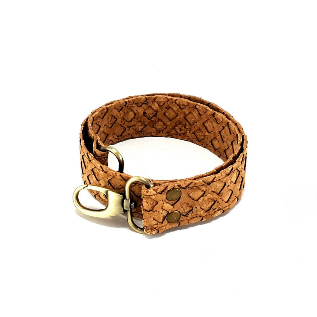 Natural Cork Bag Strap, Leather Handle With Hooks, Replacement Strap - Etsy