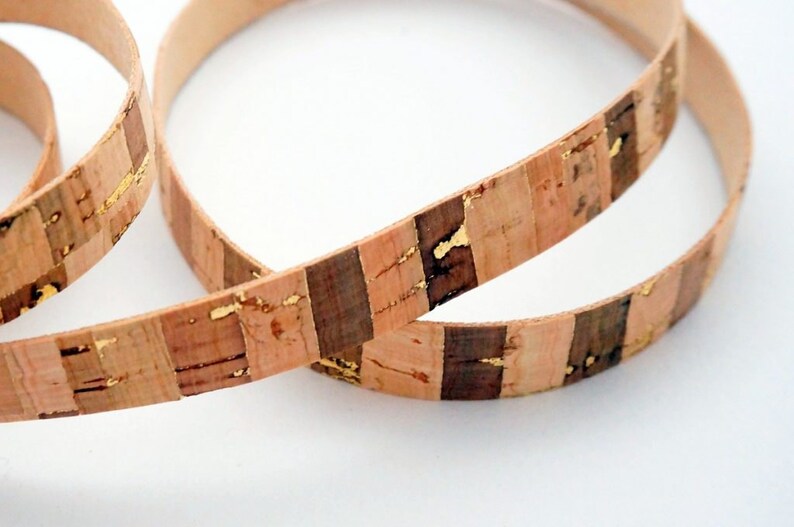 Natural Cork Strip With Striped Cork Design C7 in Set of 5 - Etsy