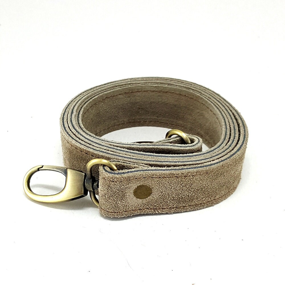 Dark Greige Suede Leather Strap With Hooks, Custom Sizes - Etsy UK