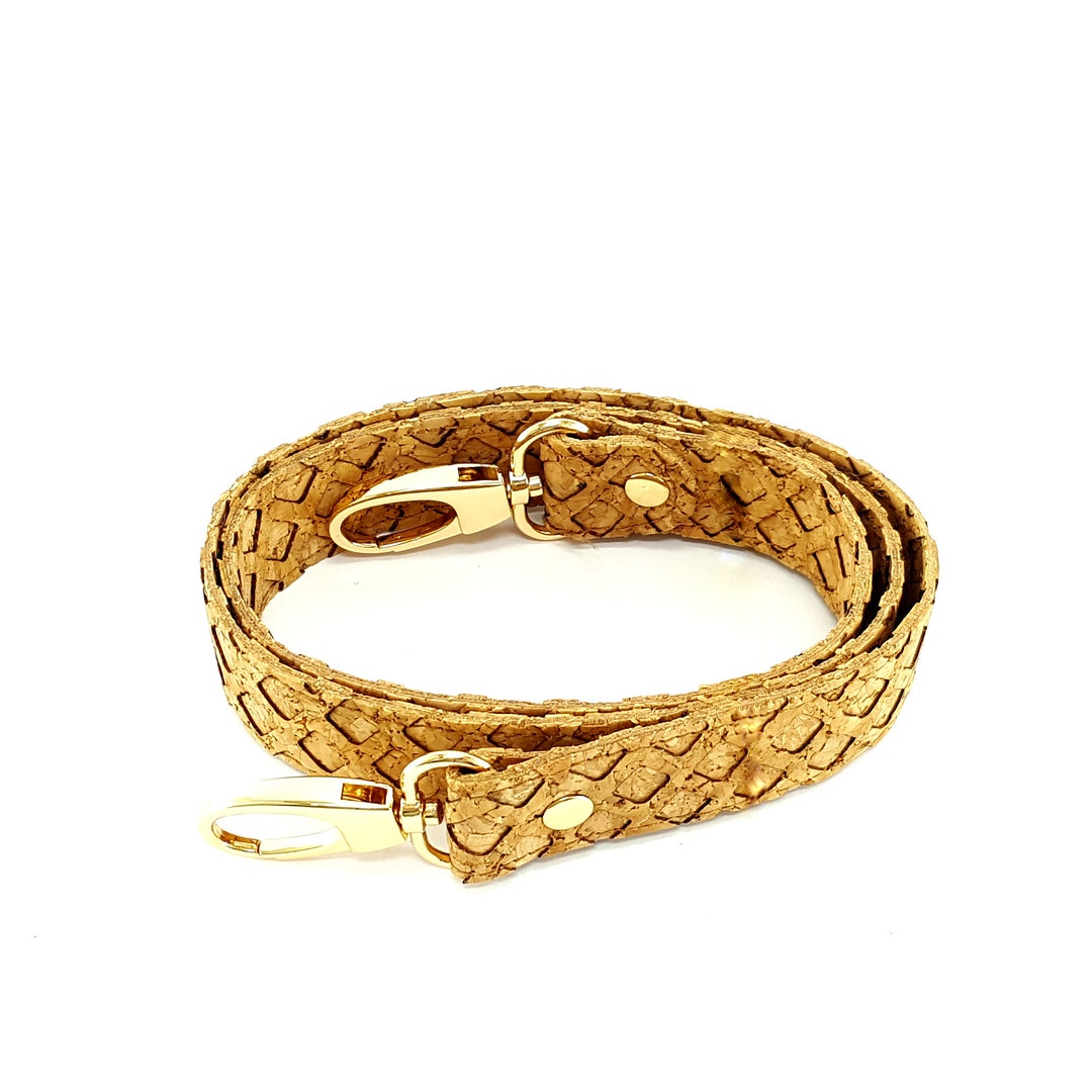 2,5 Cm Mat Natural Cork Strap C15 for Bags / Leather Handle With Hooks ...