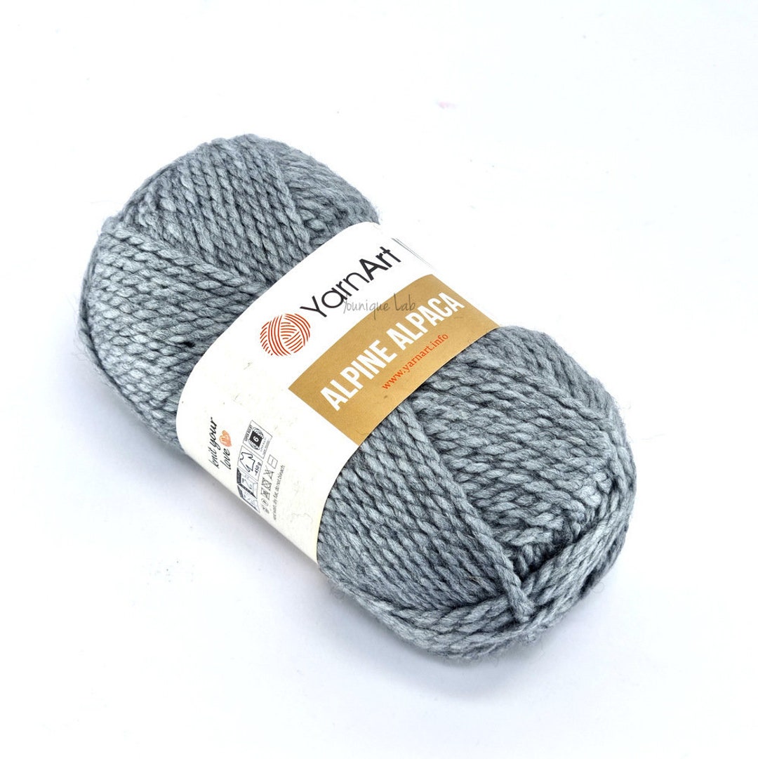 Alpine Alpaca Yarn Art Cloth Yarn Gray 447 150 Gr Ideal for Warm ...