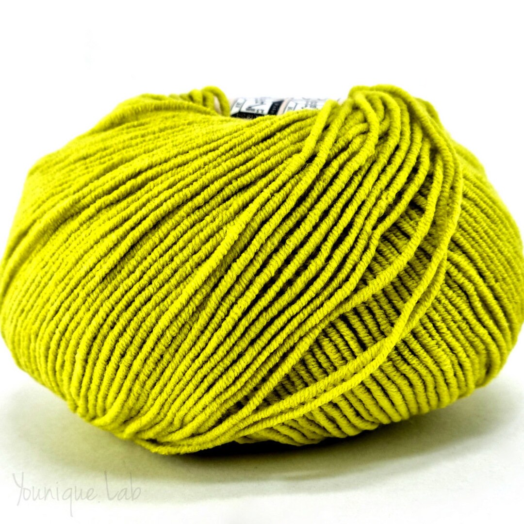 Jeans Yarn Art Amigurumi Yarn Lime Green No29 50 Gr Ideal for - Etsy