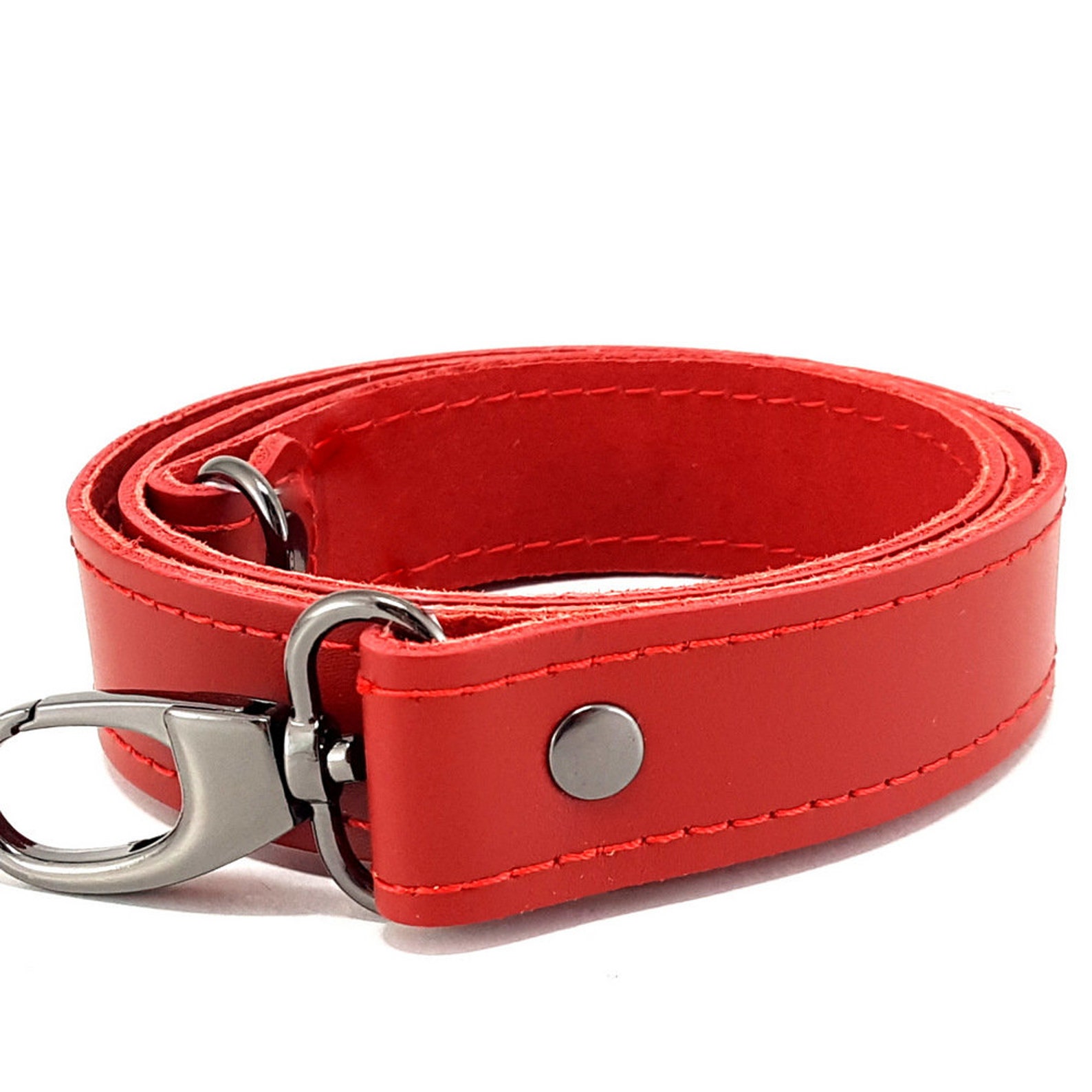 25 Cm Red Leather Strap L16 for Bags / Leather Handle With - Etsy
