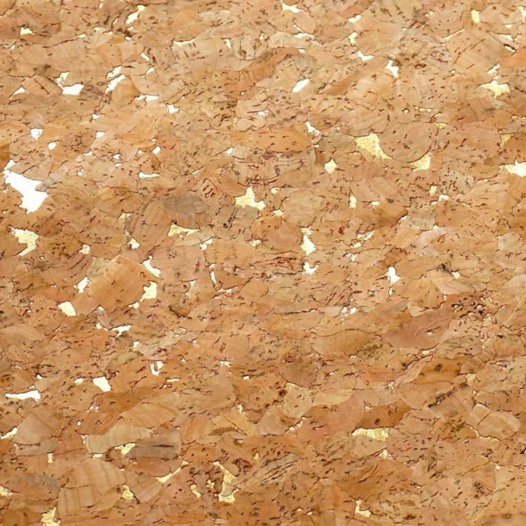 Large Piece of Cork Fabric in Gold Details 100 X 70 Cm C4, Cork Leather ...
