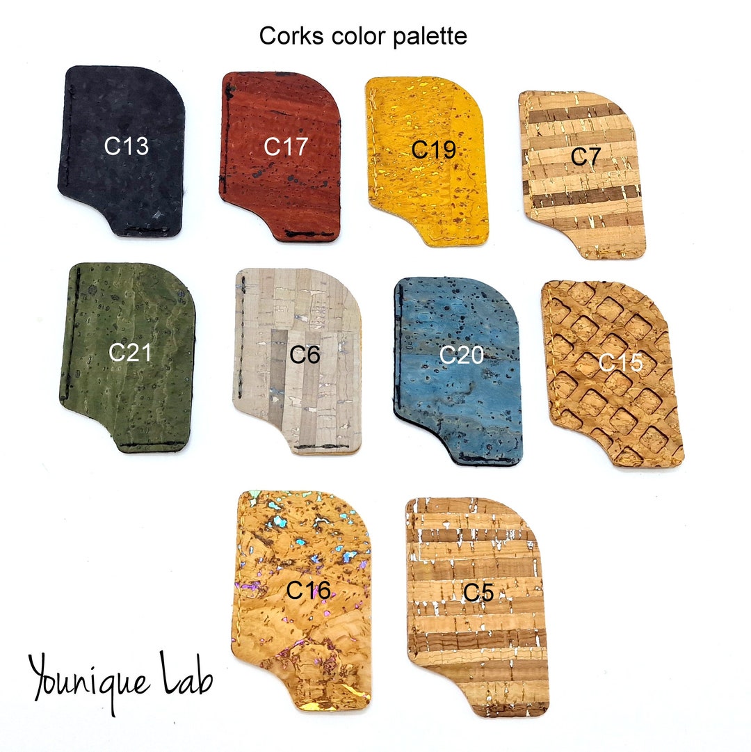 Corner Cork Bookmarks in Many Designs and Colors, Handmade Bookmark ...