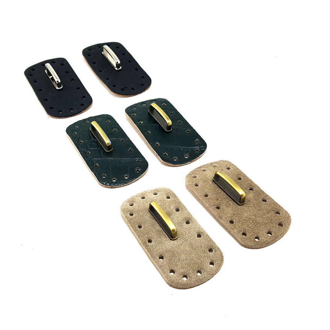 Set of Leather Side Panels for DIY Crochet/ Knitted Bags, Projects - Etsy