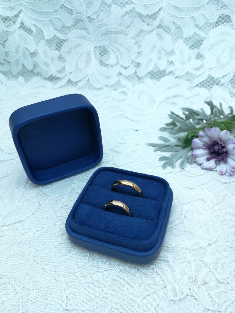 White Double Ring Box Wedding Ring Box Ring Box for Couple - Etsy