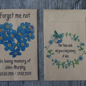 20 Personalised in Loving Memory Funeral Memorial Remembrance - Etsy UK