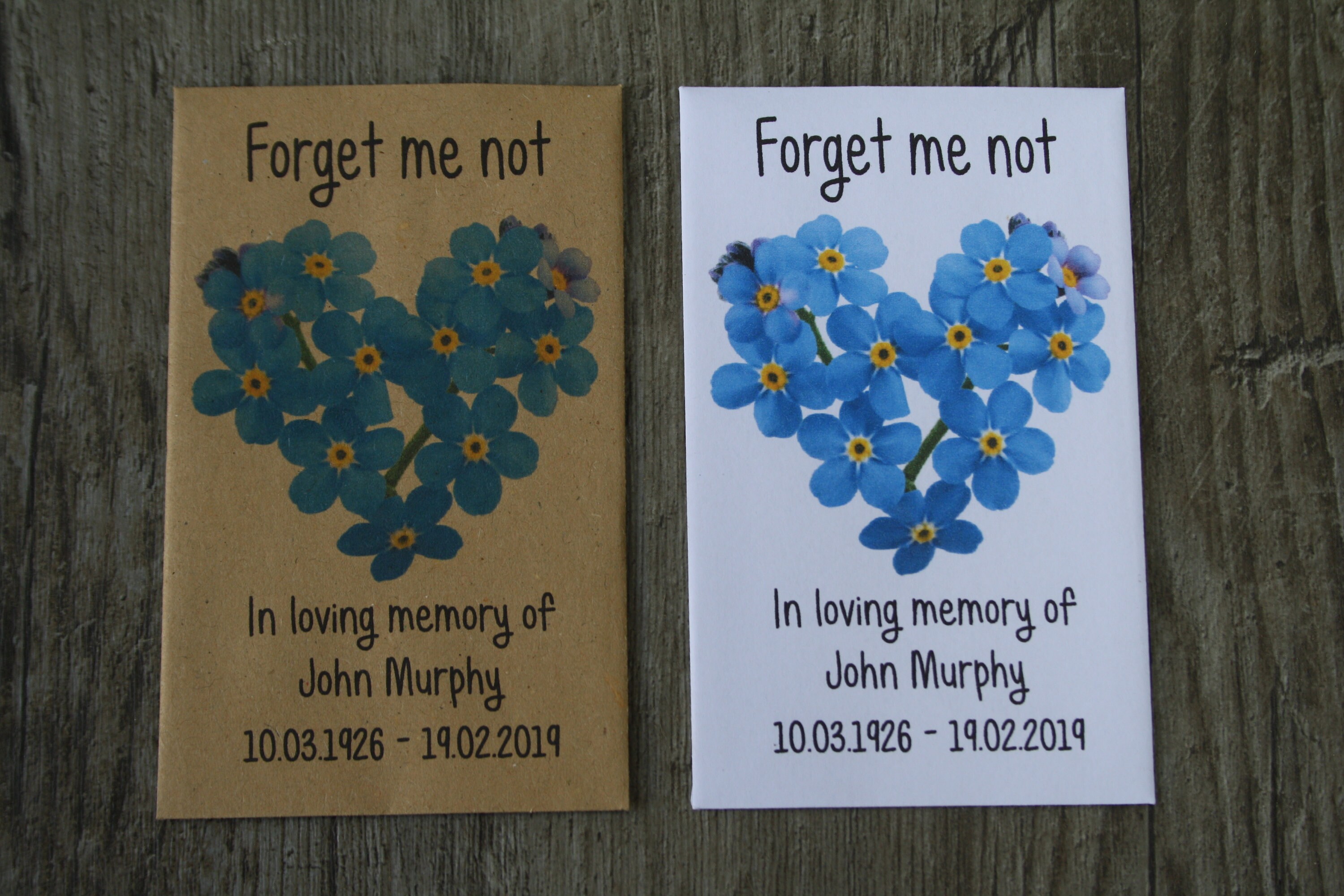 40 Personalised in Loving Memory Funeral Memorial Remembrance - Etsy UK