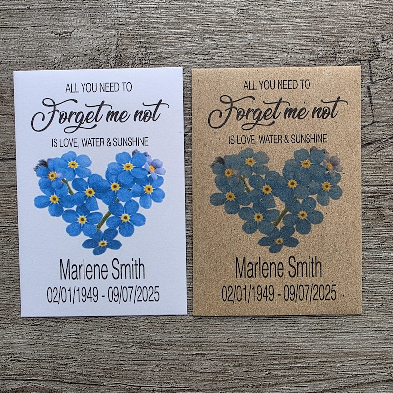 Bird Seed Favor for Funeral - Etsy UK