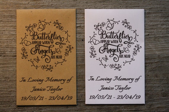 Personalised in Loving Memory Funeral Memorial Remembrance | Etsy