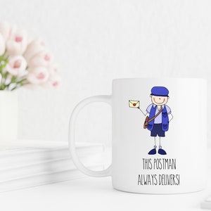 Funny Cartoon Postie Clipart Set, Delivery Driver, Royal Mail Digital ...