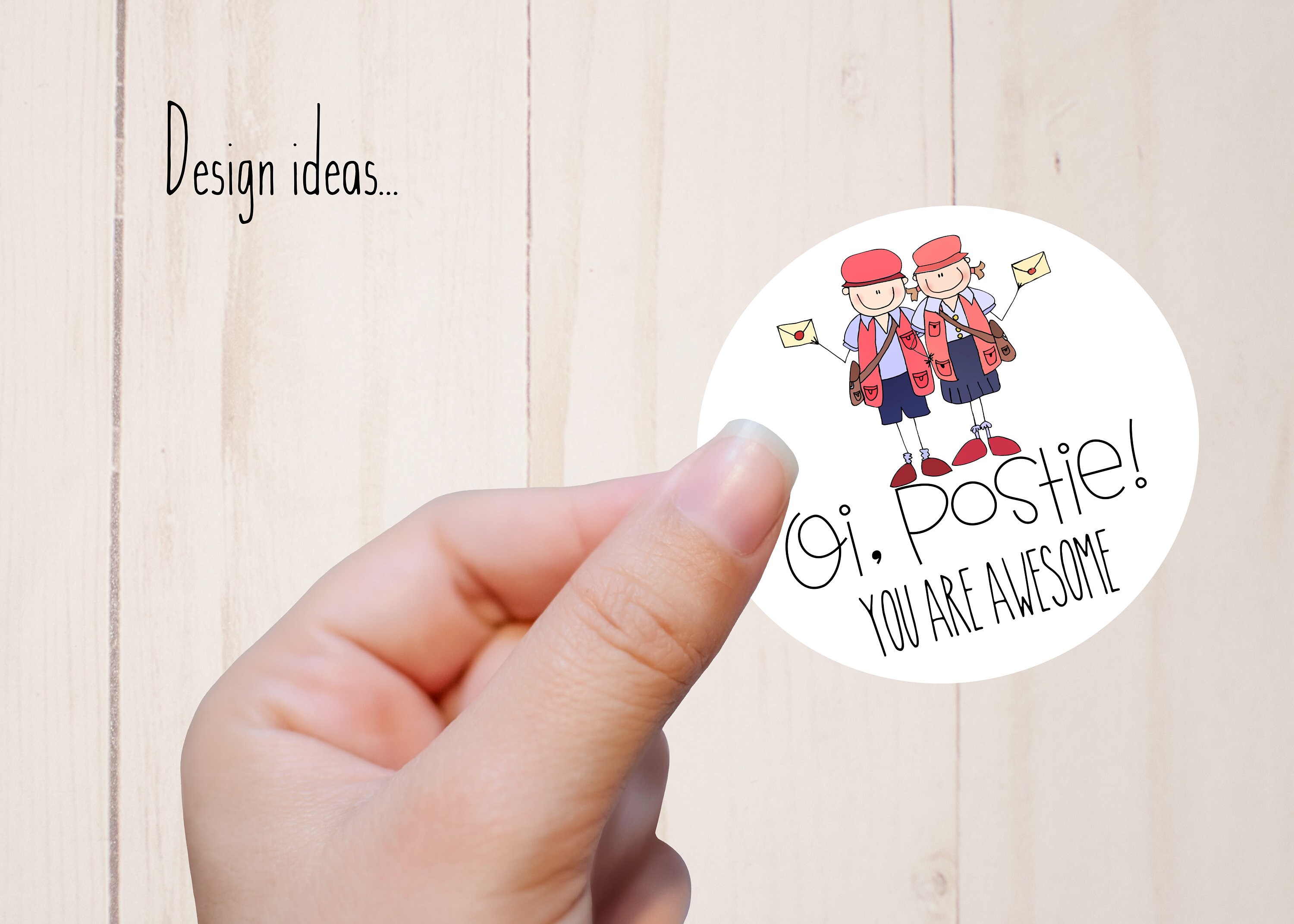 Funny Cartoon Postie Clipart Set, Delivery Driver, Royal Mail Digital ...