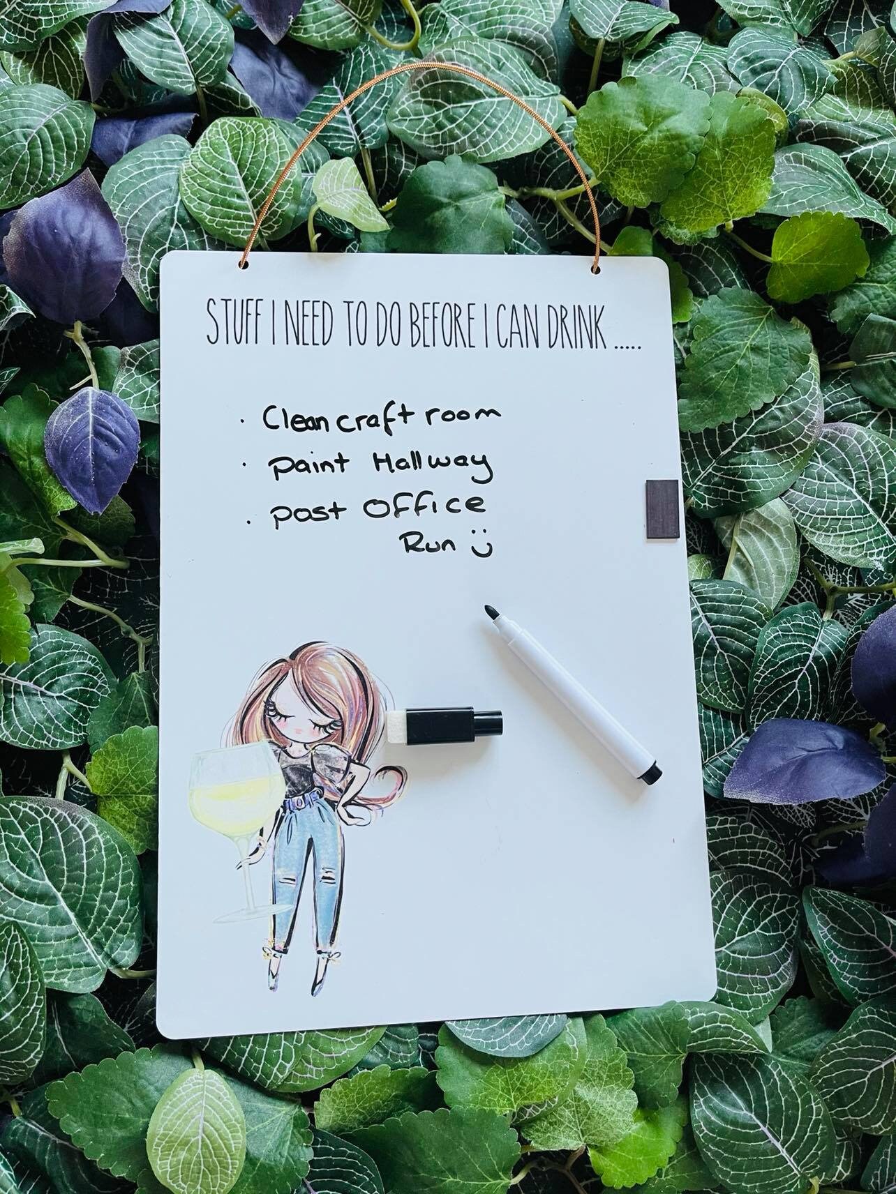 Cute Things to Do Dry Erase Whiteboard. Reusable To-do List - Etsy UK