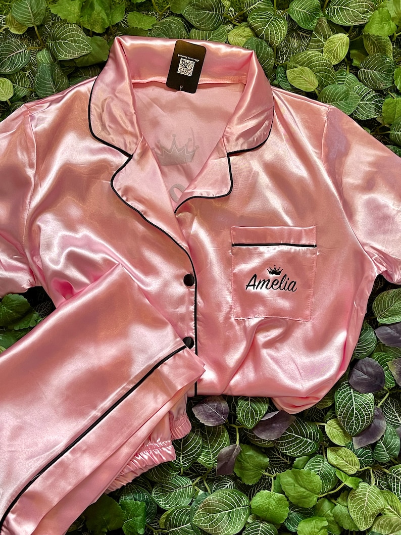 Personalized Satin Pageant Pajamas: Adult Robe PJ Set - Etsy