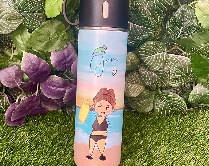 An Original Retro Sunflower Flask Made in Shanghai With a Cork Stopper ...