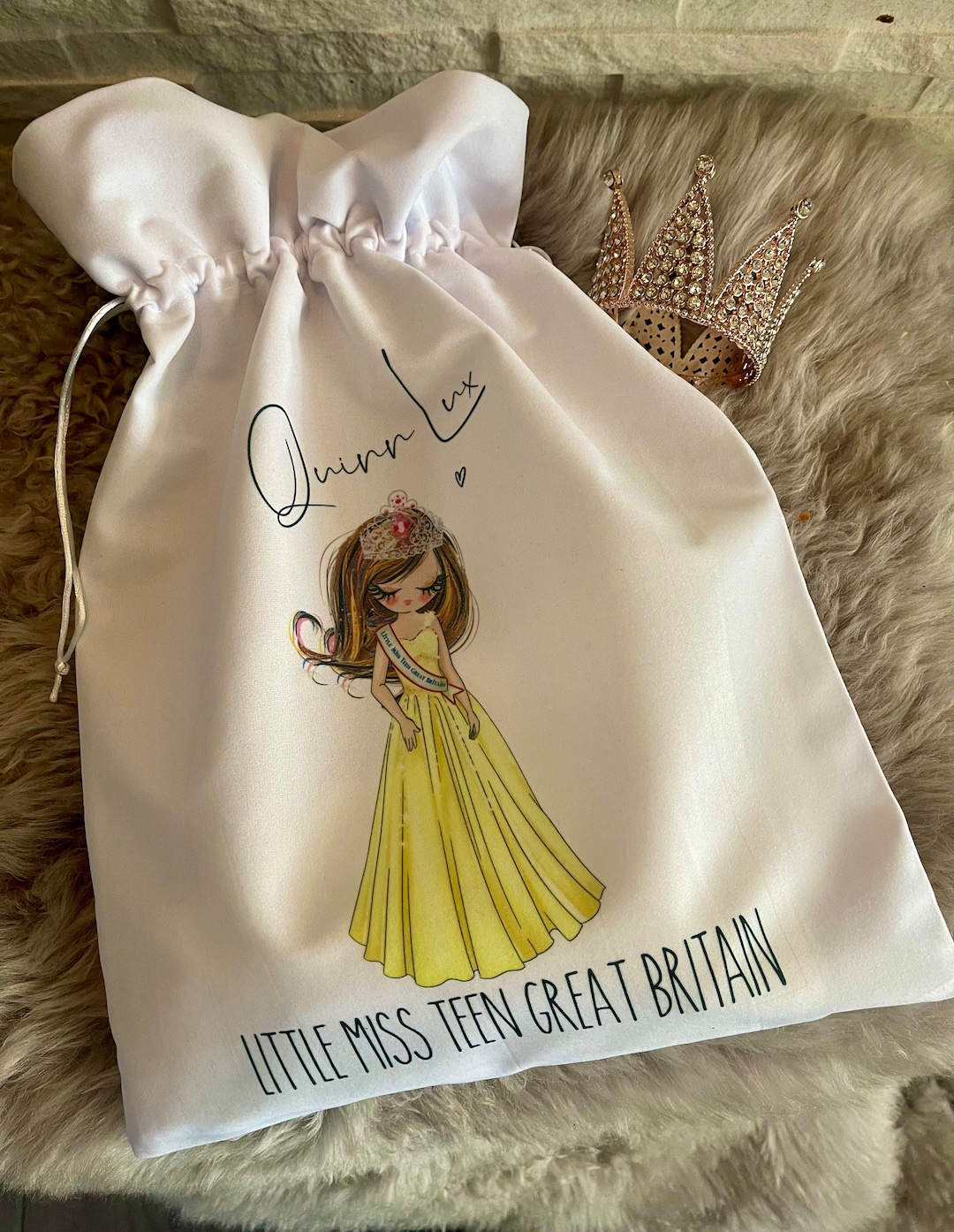 Pageant Sash Bag, Pageant Gift, Pageant Bag, Cartoon Pageant Girl - Etsy