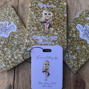 Pageant Passport and Luggage Tag Gift Set, Pageant Gift, Pageant Girl ...