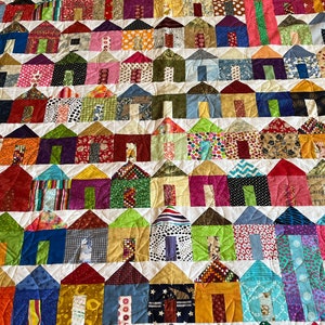 Houses and Trees - Queen Quilt 74" X 91" - Etsy