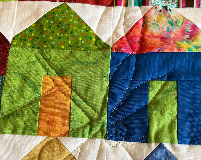Houses and Trees - Queen Quilt 74" X 91" - Etsy