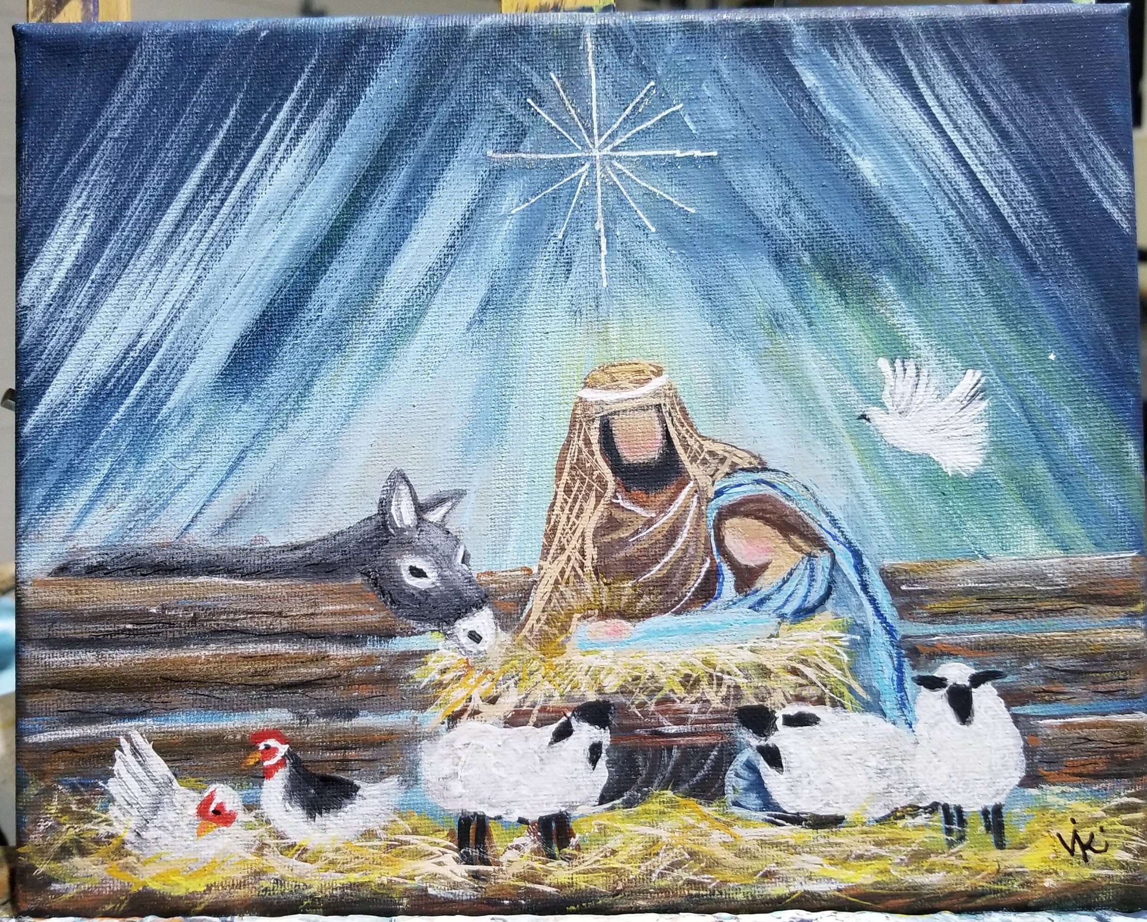 Easy Nativity Scene Painting