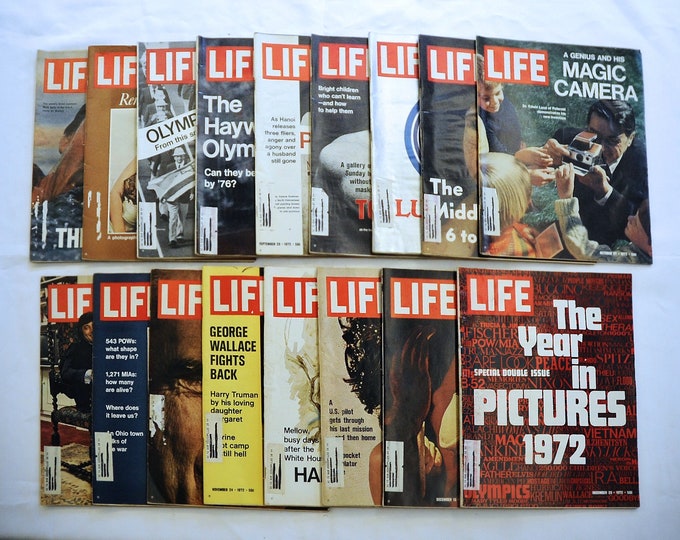 Vintage 1970s LIFE Magazines, Your CHOICE August-dec, Olympics, Nixon ...